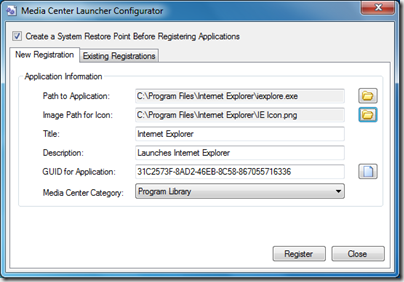 The Media Center Blog: How to create an Internet Explorer icon in Media ...